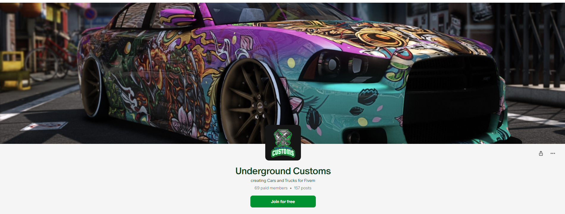 CAR - Underground Customs Car Pack 3.51GB - Fivem Scripts